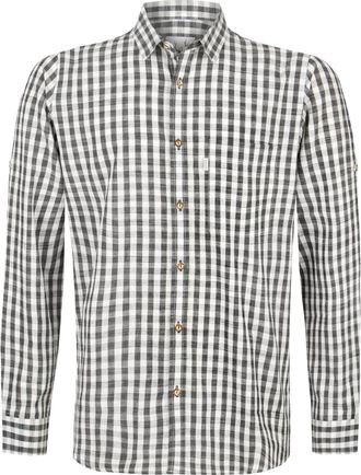 Stockerpoint Herren Marco Trachtenhemd, anthrazit, 3XL