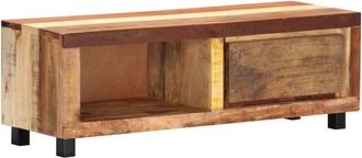 vidaXL TV-Schrank 100x30x33 cm Altholz Massiv Vidaxl