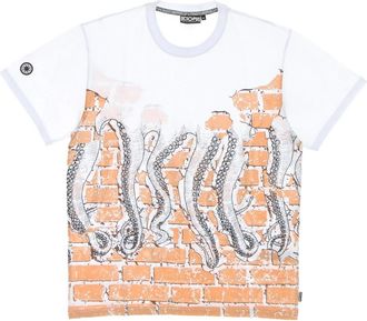 Octopus Wei&szlig;es Herren Tee mit Octopus Logo - - Tops - Herren - Mehrfarbig - XL