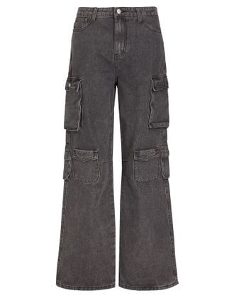 8 by YOOX ORGANIC COTTON DENIM OVERSIZE CARGO