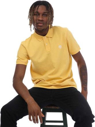 Timberland Millers River Poloshirt f&uuml;r Herren, kurz&auml;rmlig (Gelb)