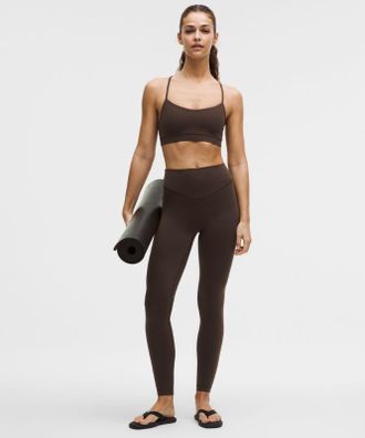 lululemon Wunder Under Leggings aus mit hohem Bund f&uuml;r Frauen - 71 cm - Gr&ouml;&szlig;e 10 in Walnut Crunch