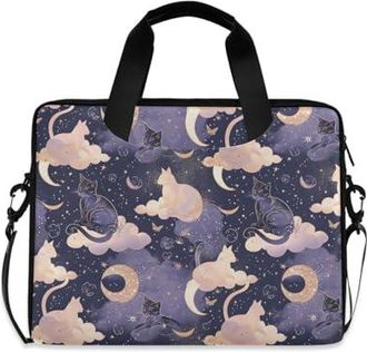 Alaza Sac pour ordinateur portable de 40,6 à 15,6 - Motif chat noir mignon - Pour homme et femme - Pour étudiants, travail, voyage, Cat I 2665, Taille uniqu
