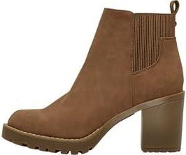 Only Femme Onlbarbara Heeled Bootie Noos Bottine, Cognac, 41 EU