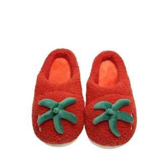 Generic YUJIEBB : le joli motif tomate ajoute une touche amusante &agrave; ces pantoufles, ce qui en fait un ajout charmant &agrave; tout int&eacute;rieur, Tomate mignonne rouge, 