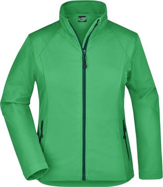 James & Nicholson Damen Softshell Jacke - Modische und sportliche Jacke aus elastischem Softshell | Farbe: green | Gr&ouml;sse: XXL