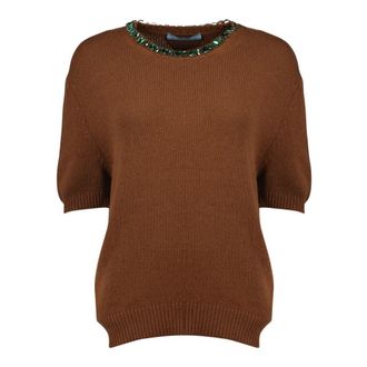 Prada Damen, Strickwaren, Braun, SGr&ouml;&szlig;e