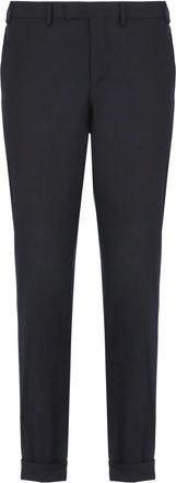 Pantaloni Torino Homme, Pantalons, Bleu, Taille: XL Pantalon en Laine Bleu avec Poches