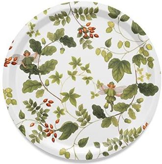 Arvidssons Textil Skogsälvan Grün Tablett Ø 31 cm