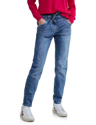 Cecil Damen B377361 Casual Jeanshose, Light Blue Washed