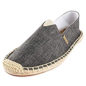 Alexis Leroy Couleur Unie Espadrilles Mode Confort Originales pour Homme Noir 43 EU
