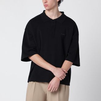 Entire studios Black long-sleeve polo