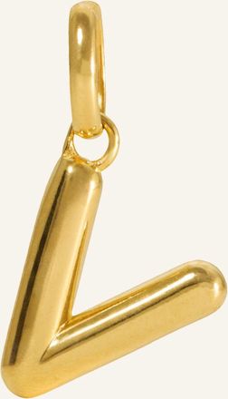 Pompidou Anh&auml;nger Puffy Letter V By Glambou gold