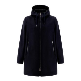 Herno Woll Scuba Parka mit Kapuze - - Coats - Herren - Blau - 4XL