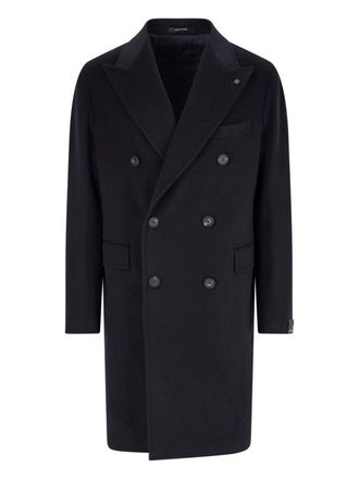 Tagliatore Double-Breasted Virgin Wool Coat