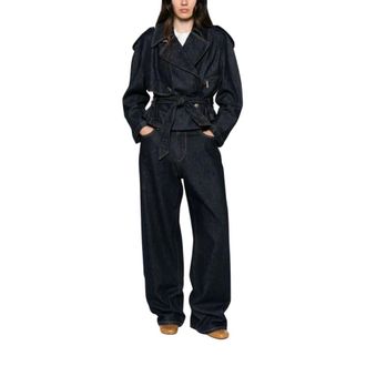 Emporio Armani Veste en jean - Femme - Vestes - Bleu - Taille: 42 FR