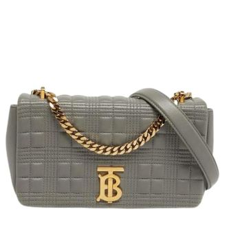 Burberry Sac Bandouli&egrave;re en Cuir Pre-owned - Femme - Pre-owned - Gris - Taille: ONE Size