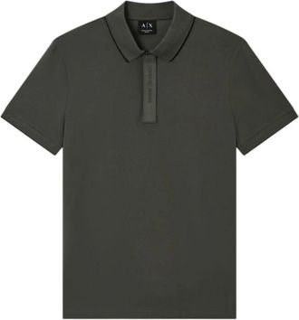 A|X Armani Exchange Homme, Tops, Gris, Taille: XL Polo &agrave; col contrastant