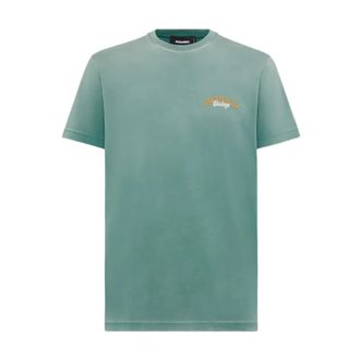 Dsquared2 Gr&uuml;nes Heritage Logo T-Shirt - - Tops - Herren - Gr&uuml;n - L