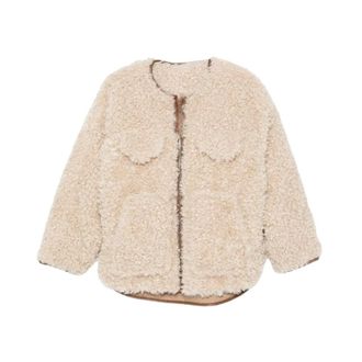 Molliolli Steppjacke im Lammfell-Look - - Jackets - Damen - Beige - M