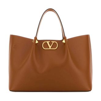 Valentino Garavani Femme, Sacs, Brun, Taille: ONE Size VLogo Signature Medium Shopping Bag