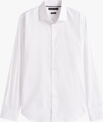 Tommy Hilfiger Chemise col classique en coton m&eacute;lang&eacute;