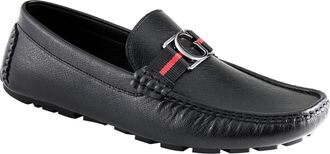 Guess Herren Askers Fahrer-Slipper, Black Saffiano 004, 43 EU