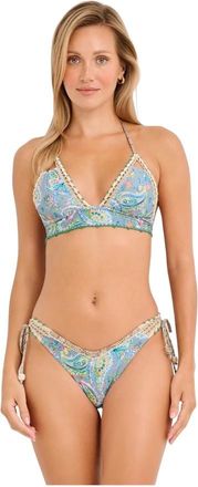 Del Maar Femme, Maillots de bain, Multicolore, Taille: 38 FR Naku Patterned Bikini Top