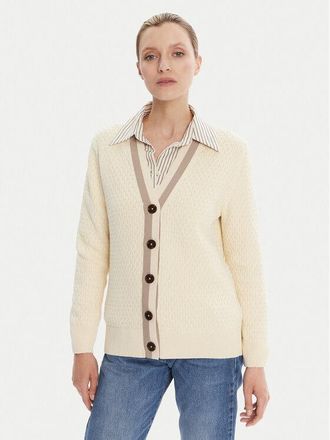 GANT Strickjacke 4805343 &Eacute;cru Regular Fit