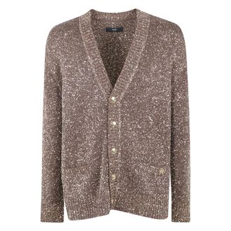 Amiri Homme, Pulls, Brun, Taille: XL MA Crochet Cardigan