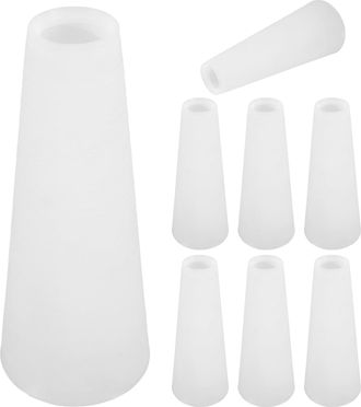 Cabilock 8 St&uuml;ck Wei&szlig;e Kunststoff Garnspulen Konisch Leichte Textilspulen f&uuml;r Weben Stricken Basteln mit Universeller Kompatibilit&auml;t