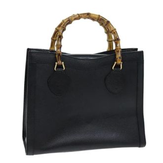 Gucci Sac &agrave; main en cuir Pre-owned - Femme - Pre-owned - Noir - Taille: ONE Size