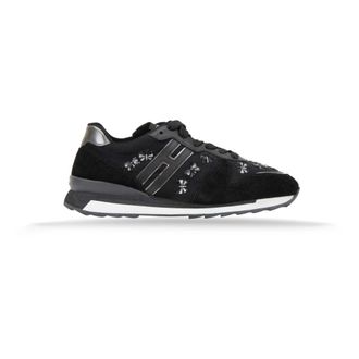 Hogan Sneakers mit Schmetterlingsdetails aus Wildleder - - Shoes - Damen - Schwarzk - 36 EU