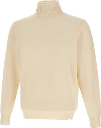 FILIPPO DE LAURENTIIS Homme, Pulls, Blanc, Taille: 2XL Pull Col Roulé en Laine Cachemire
