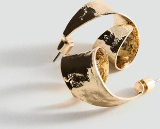 Mango Semi-cr&eacute;oles relief or - Femme - Taille unique - MANGO