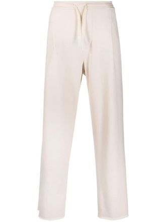 A Paper Kid pantalon de jogging en coton &agrave; patch logo - Tons neutres