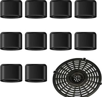 Generic Air Fryer Silicon Stoßstangen - Starke Ersatz für Gummifüße, hitzebeständige Tablettteile | 10pcs Nicht -Slip -Schutzpolster mit dauerhafter Temperatu