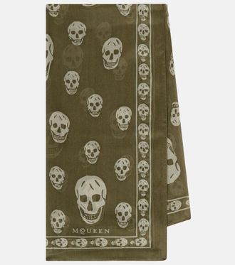 Alexander McQueen Tuch Skull aus Seide