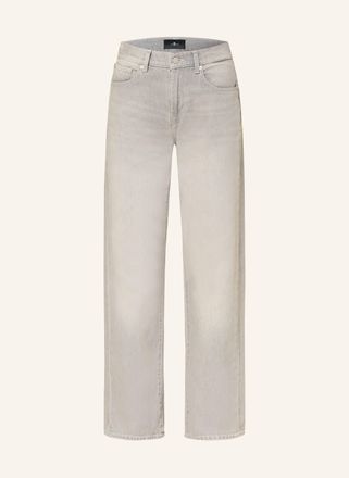 7 For All Mankind Straight Jeans Tess grau