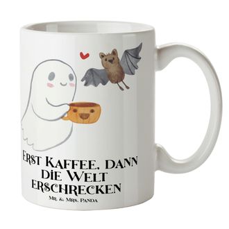 Mr. & Mrs. Panda Tasse Gespenst Kaffee - Geschenk, Kaffeetasse, Schenken, Martinssingen, Kaffeetassen, Designer Tasse, Halloween, Deko