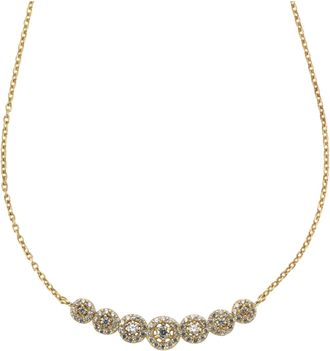 Fascination by Ellen K Halskette 585 Gold gelb Zirkonia wei&szlig;