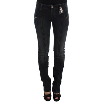 Ermanno Scervino Baumwoll-Slim-Fit-Jeans - - Jeans - Damen - Blau - XS