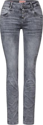 Street One Damen A377266 Jeans im Low Waist, Heavy Grey Washed, 30W / 30L