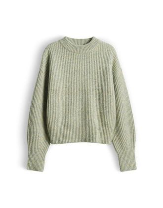 OPUS Strickpullover PLENI mit Rippstrickmuster &uuml;berschnittene Schulter mit Langarm, Rippstruktur, weicher Griff