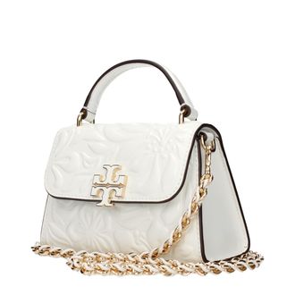 Tory Burch Leather Top Handle Bag - White