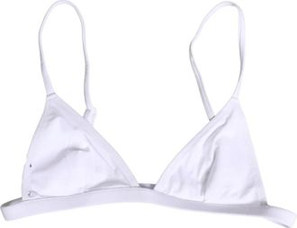 Dolce & Gabbana Femme, Maillots de bain, Blanc, Taille: 38 FR Haut de bikini triangle