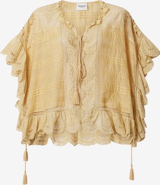 Isabel Marant Haut / Top Payton - Femme - Ocre Clair - Taille 34 - Marant &Eacute;toile