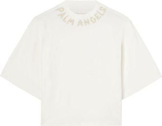 Palm Angels t-shirt &agrave; logo Seasonal - Blanc