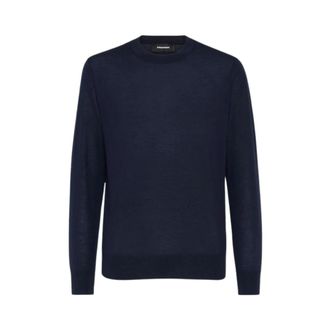 Dsquared2 Rundhals-Strickware - - Knitwear - Herren - Blau - M