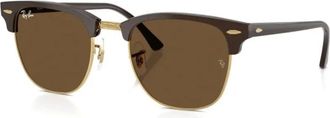 Ray-Ban unisex, Accessoires, Brun, Taille: 51 MM Rb3016 Clubmaster Lunettes de soleil